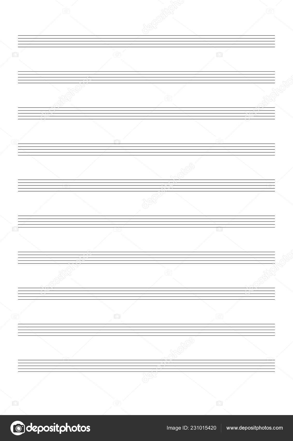 Blank Sheet Music Sheet Notation Voice Solo Instruments Blank Sheet ...