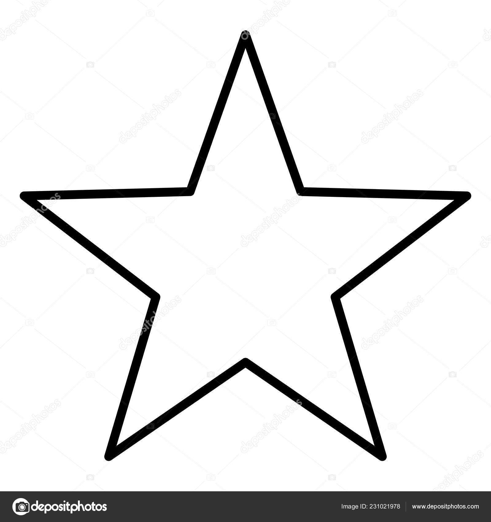 Star Symbol Vector Star Icon Star Shape Illustration Stock Vector by ...
