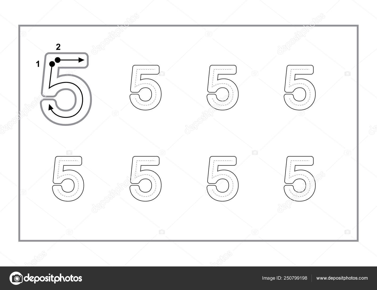 Free Handwriting Pages Writing Numbers Learning Numbers Numbers Tracing ...