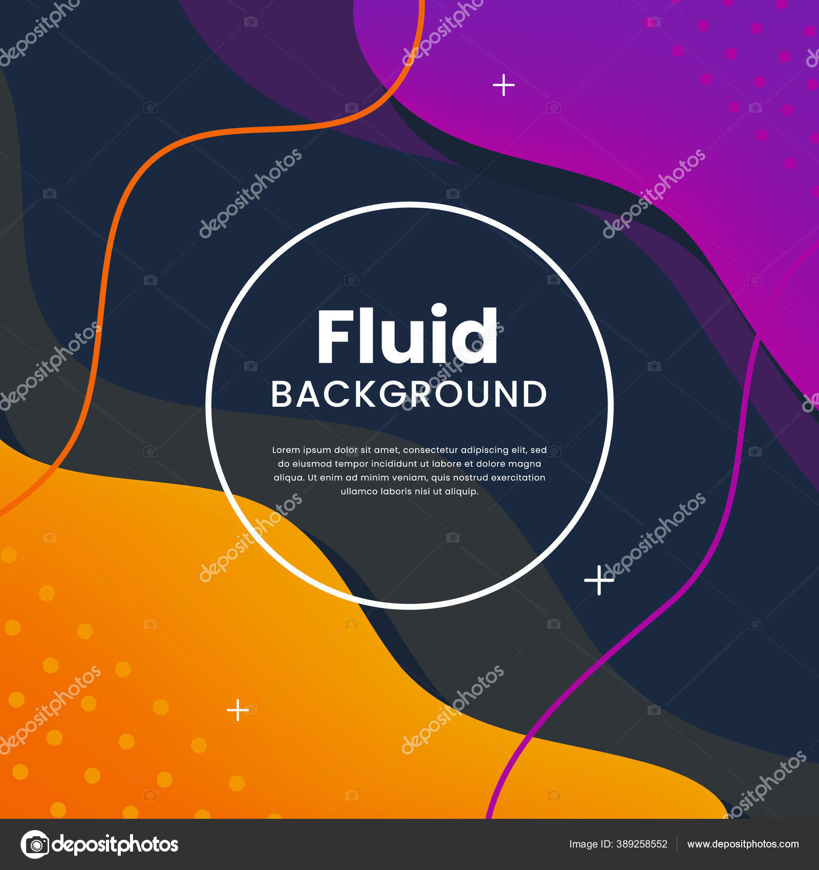 Abstract Fluid Background Liquid Modern Shapes Isolated Vector Elements ...