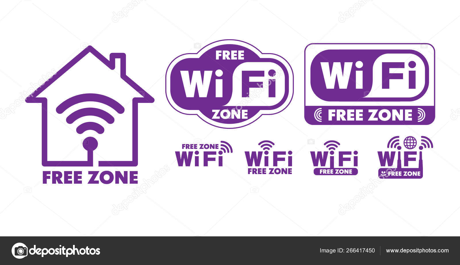 WiFi free zone sticker Stock Vector Image by ©Virtis #266417450