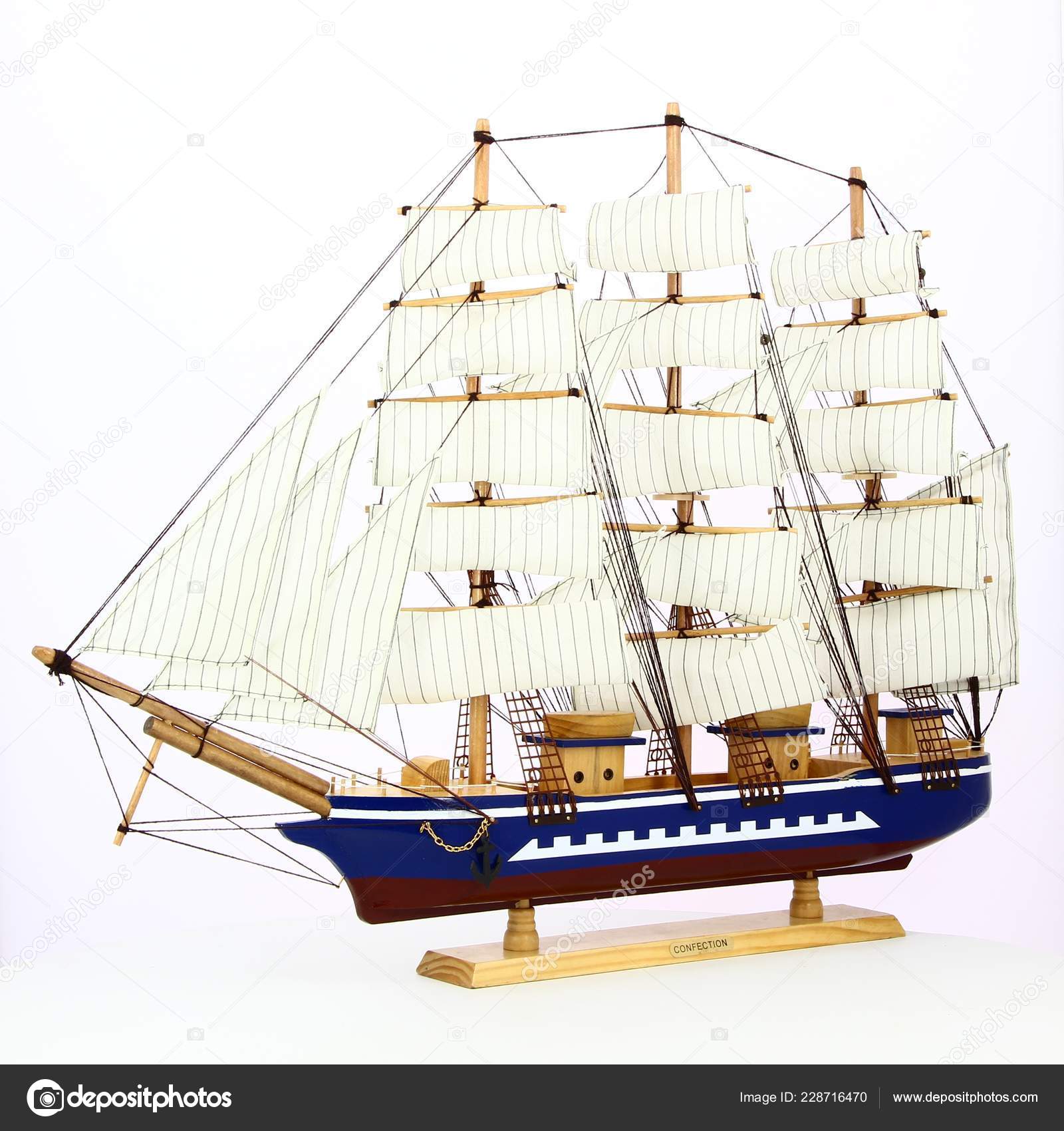 Model Ship White Background — Stock Photo © roman.samoylin #228716470