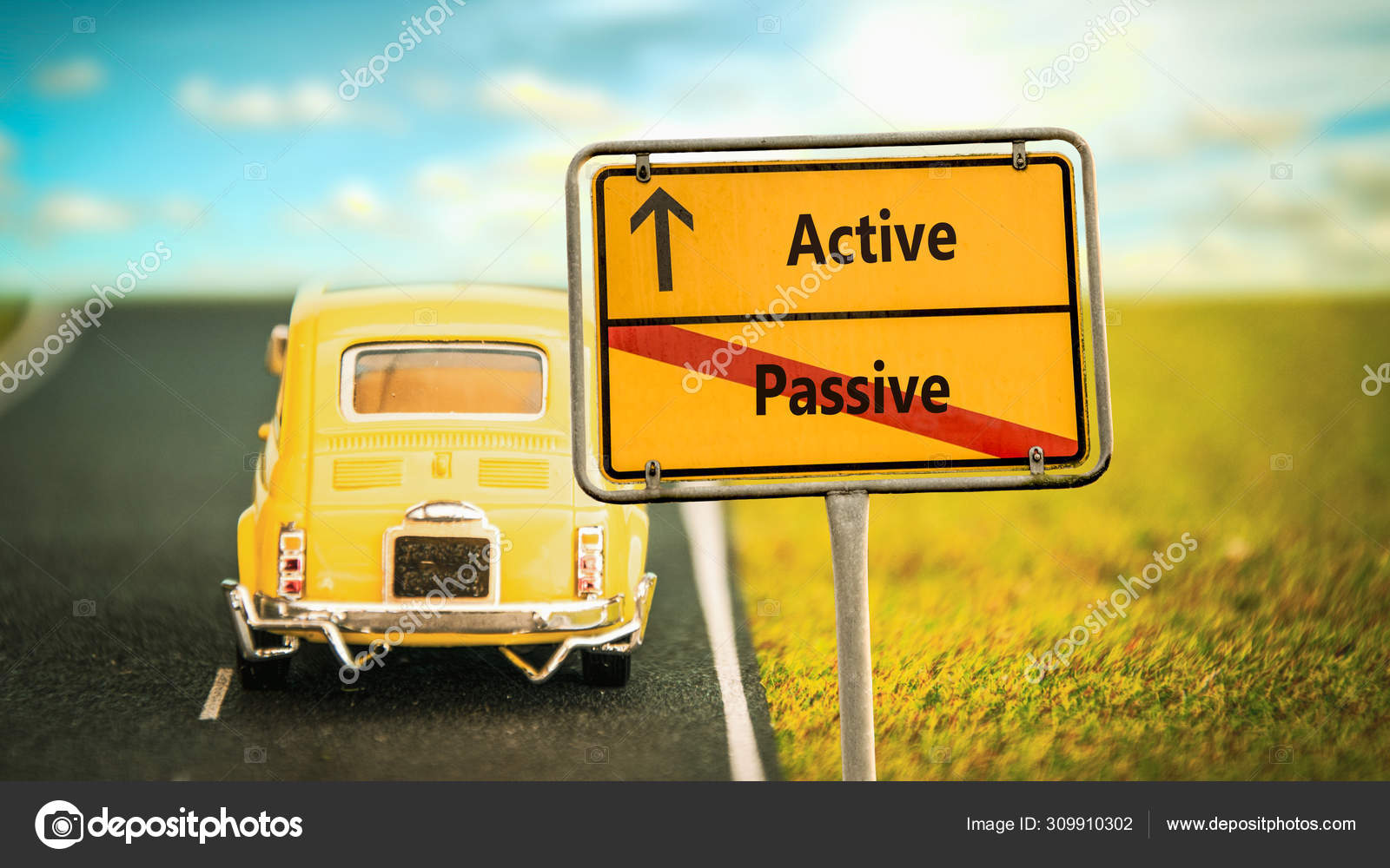 Street Sign to Active versus Passive — Stock Photo © Freigeist67 #309910302 Street Sign to Active versus Passive — Stock Photo © Freigeist67 #309910302