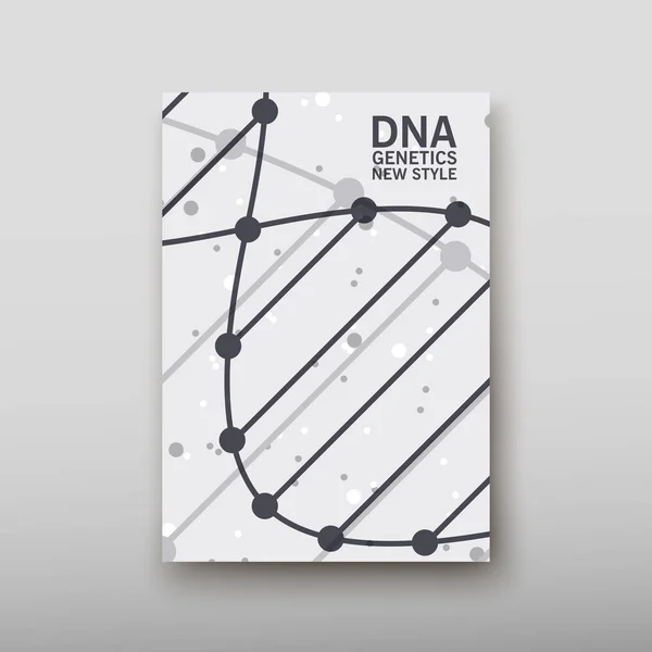 Poster Brochure Flyer Design Template Vector Dna Abstract Geometric ...