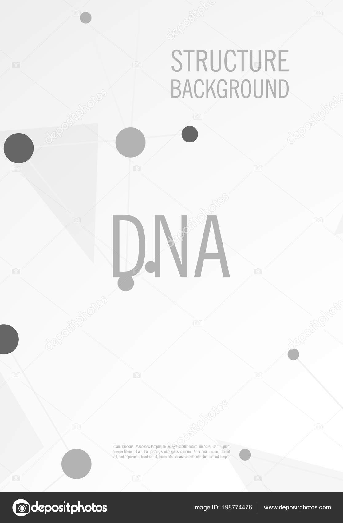 Poster Brochure Flyer Design Template Vector Dna Abstract Geometric ...