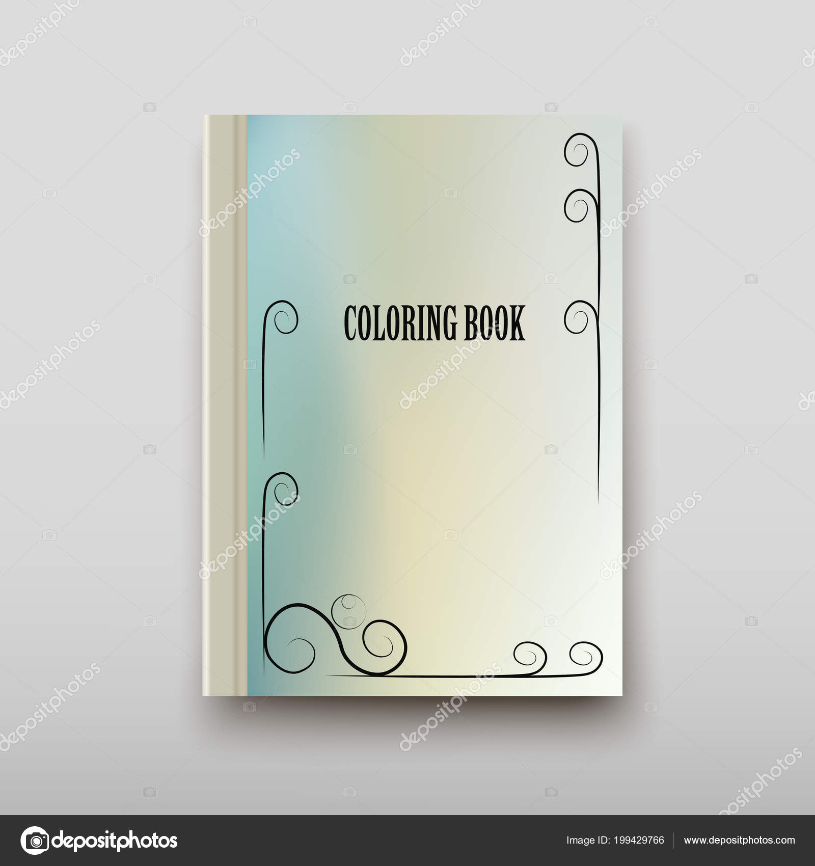 Poster Brochure Flyer Design Coloring Template Vector Leaflet Cover ...