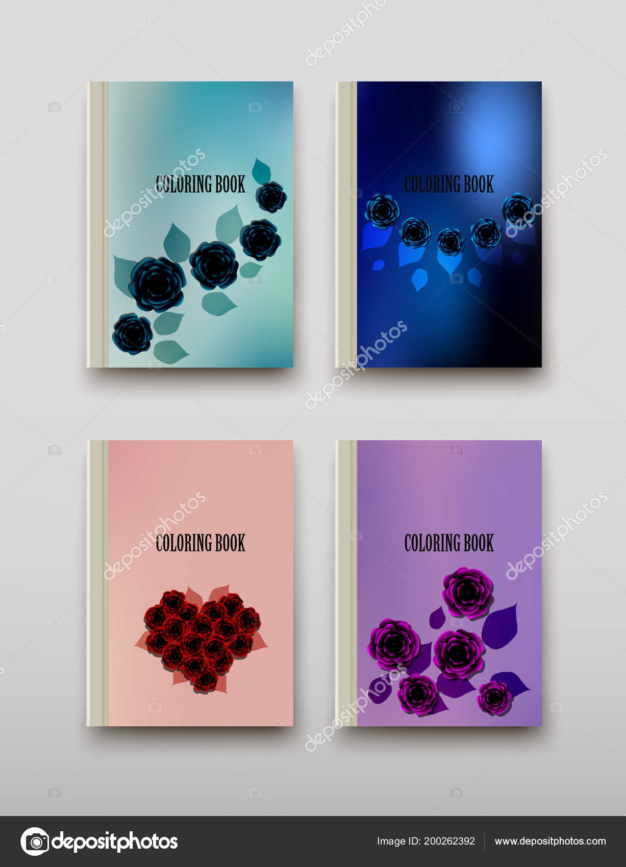 Poster Brochure Flyer Design Coloring Template Vector Leaflet Cover ...