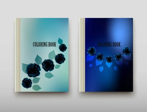 Poster Brochure Flyer Design Coloring Template Vector Leaflet Cover ...