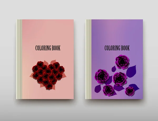 Poster Brochure Flyer Design Coloring Template Vector Leaflet Cover ...