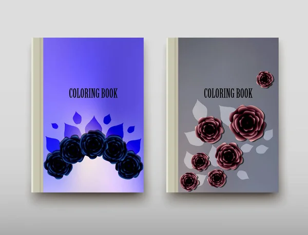 Poster Brochure Flyer Design Coloring Template Vector Leaflet Cover ...