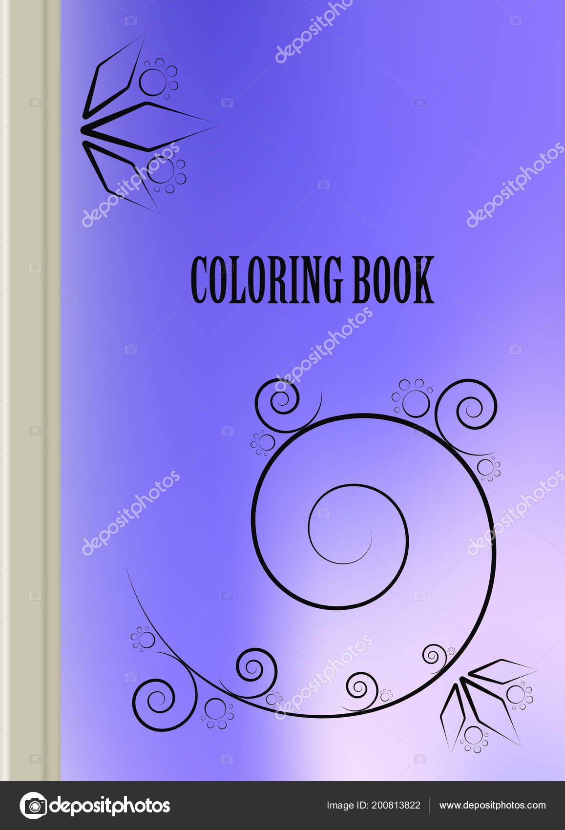 Poster Brochure Flyer Design Coloring Template Vector Leaflet Cover ...