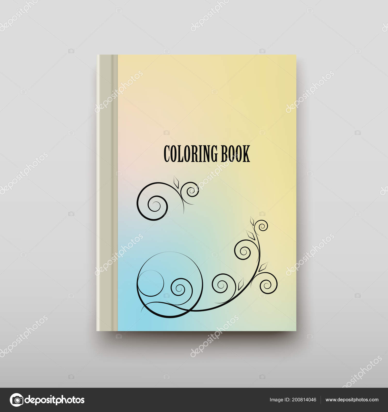 Poster Brochure Flyer Design Coloring Template Vector Leaflet Cover ...