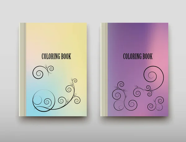 Poster Brochure Flyer Design Coloring Template Vector Leaflet Cover ...