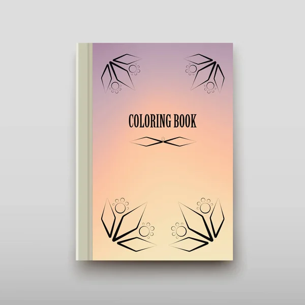 Poster Brochure Flyer Design Coloring Template Vector Leaflet Cover ...