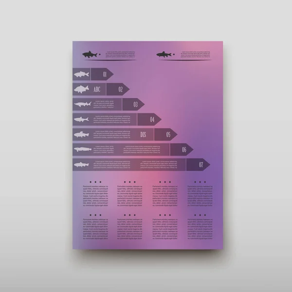 Poster Infographics Brochure Flyer Design Statistics Coloring Template ...