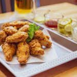 Golden Crunchy Korean Fried Chicken Basic Huraideu Chikin Served ...