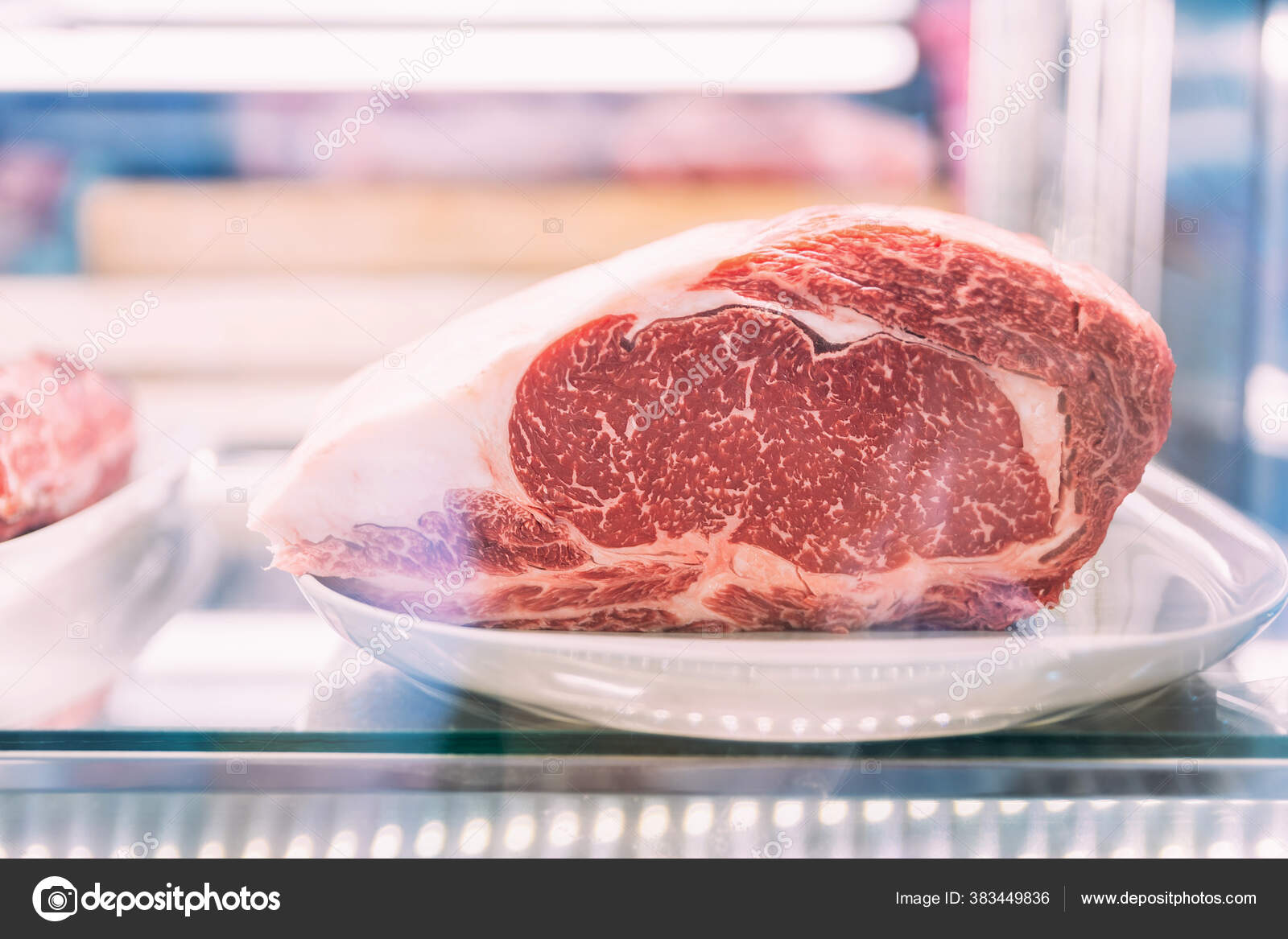 Premium Rare Sirloin Dry Aged Wagyu Beef High Marbled Texture Stock ...