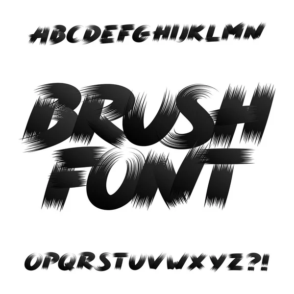 Brush Script Alphabet Font Uppercase Handwritten Brushstroke Letters ...