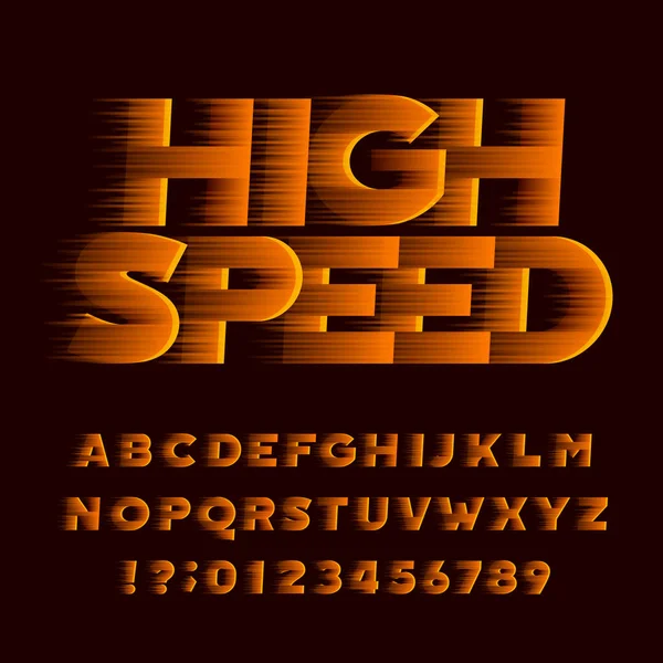 High speed font Vector Art Stock Images | Depositphotos