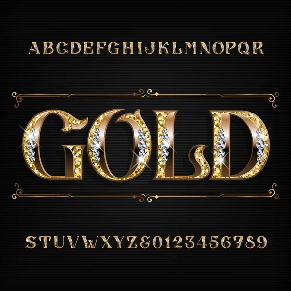 100,000 Font gold letters Vector Images | Depositphotos