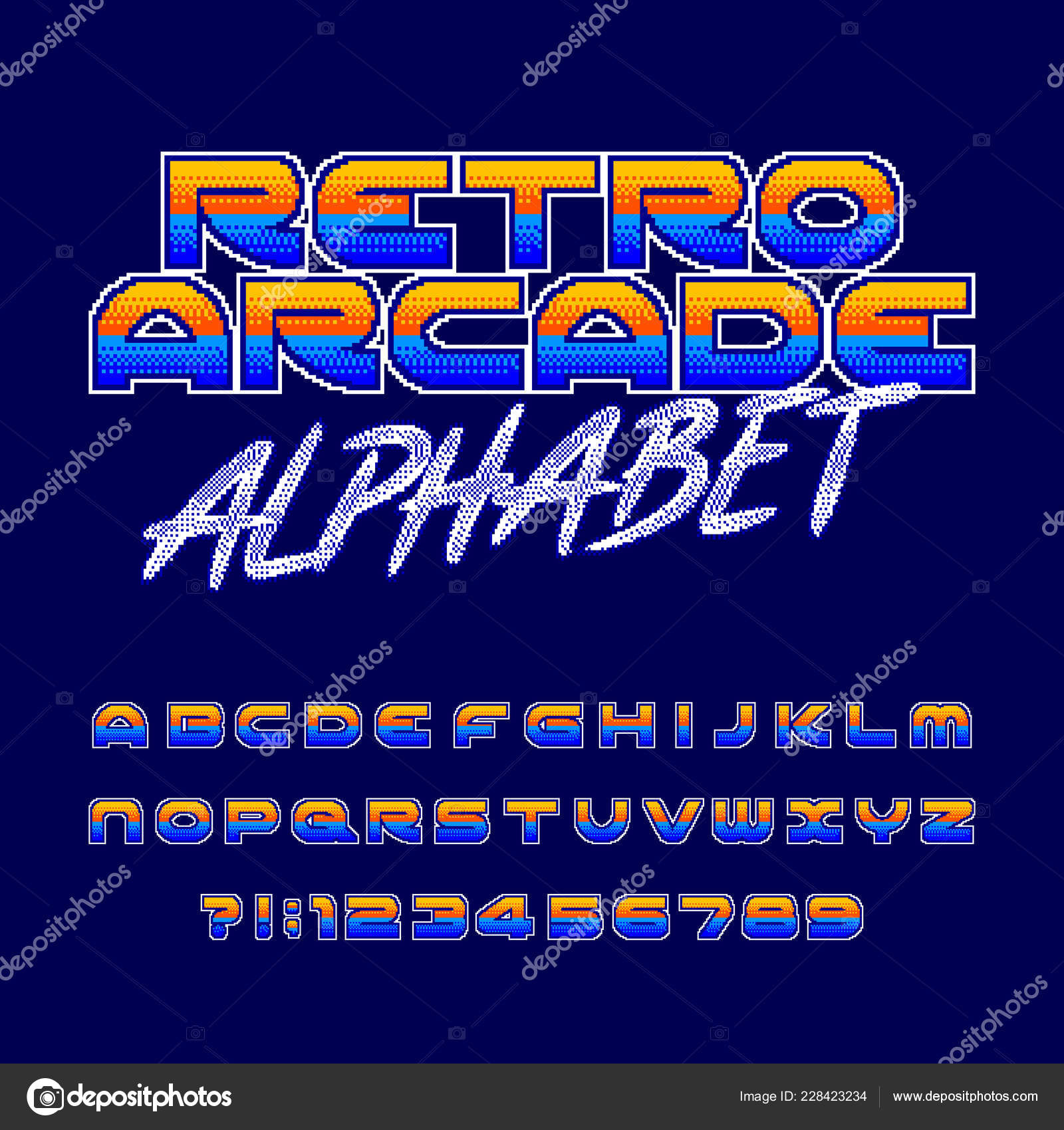 Retro Video Game Font