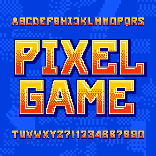 Old Game Alphabet Font Colorful Pixel Gradient Letters Numbers Retro ... Old Game Alphabet Font Colorful Pixel Gradient Letters Numbers Retro ...