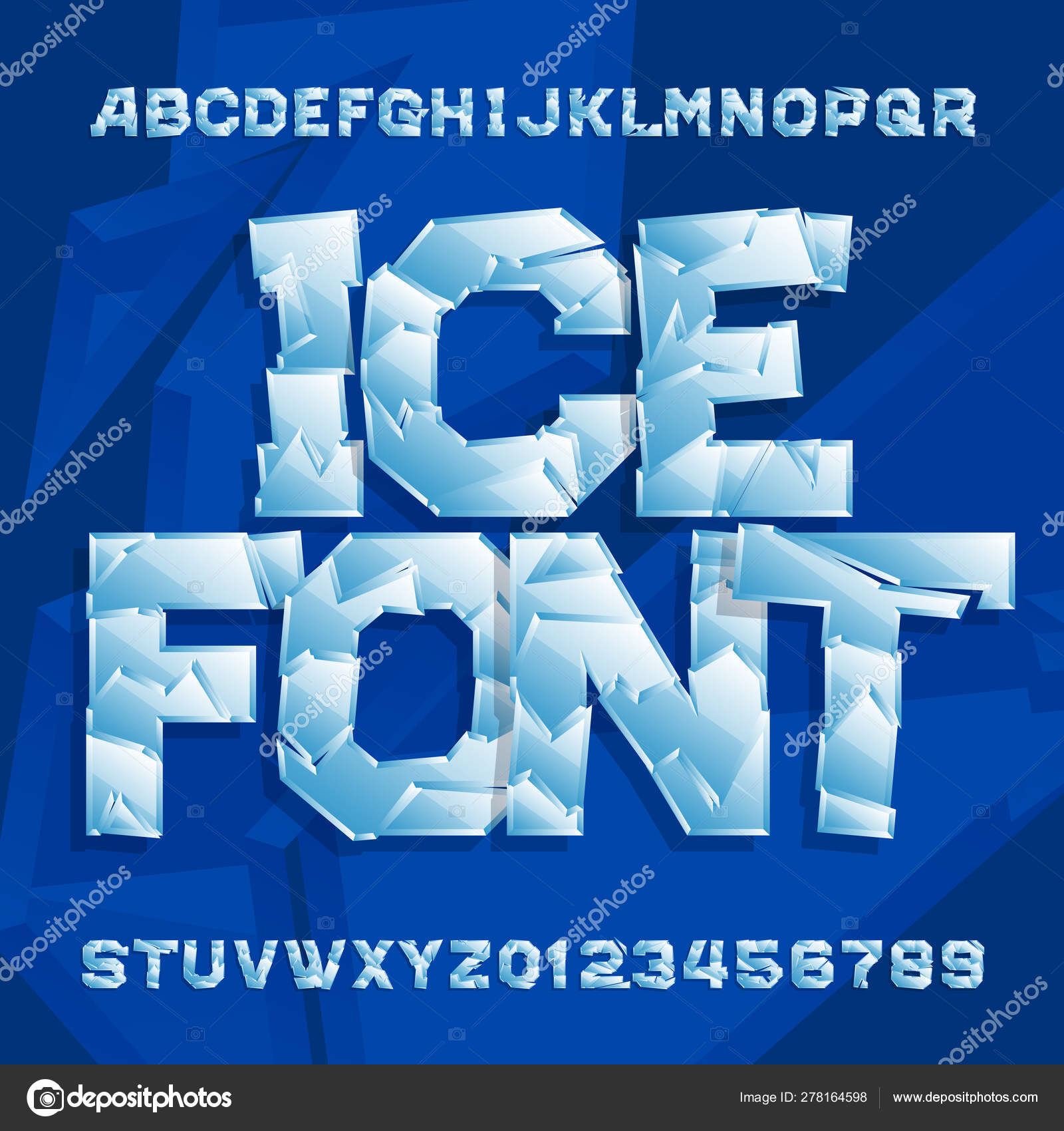 Ice Alphabet Letters