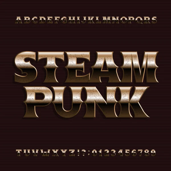 Heavy Metal Alphabet Font Metal Effect Shiny Letters Numbers 80S Stock ...