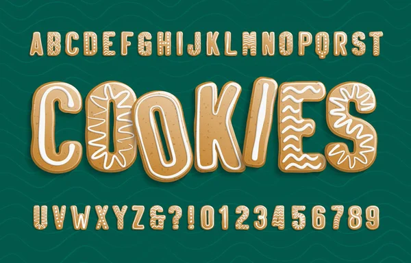 Cookie font imágenes de stock de arte vectorial | Depositphotos