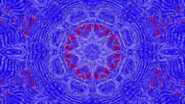 Red Blue Abstract Animated Patterns Kaleidoscope Background Render ...