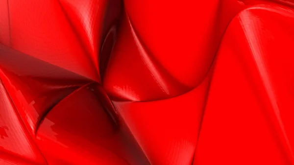red deformed three-dimensional plane. abstract background. 3d re ...