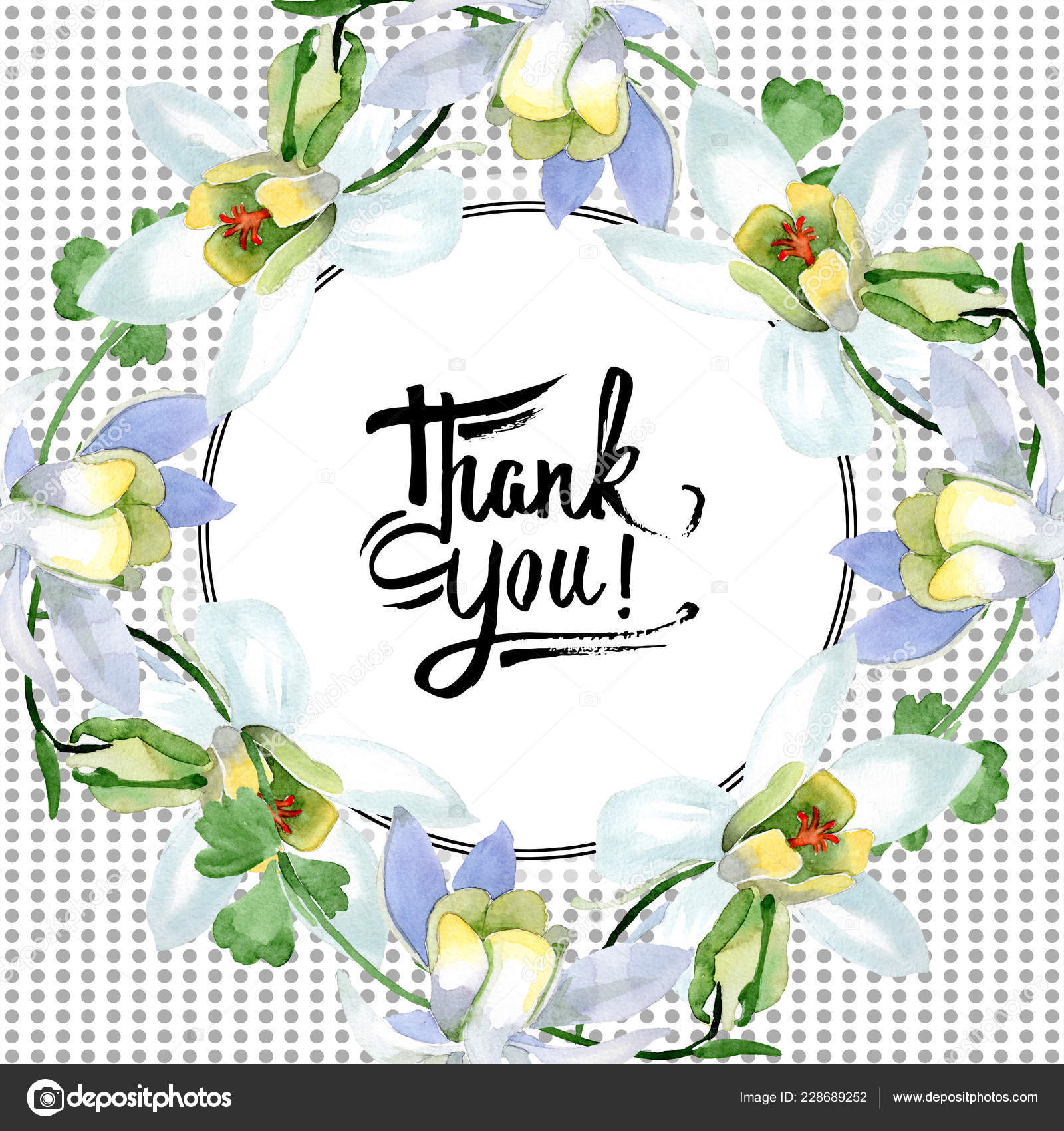 Calligraphy Flower Borders