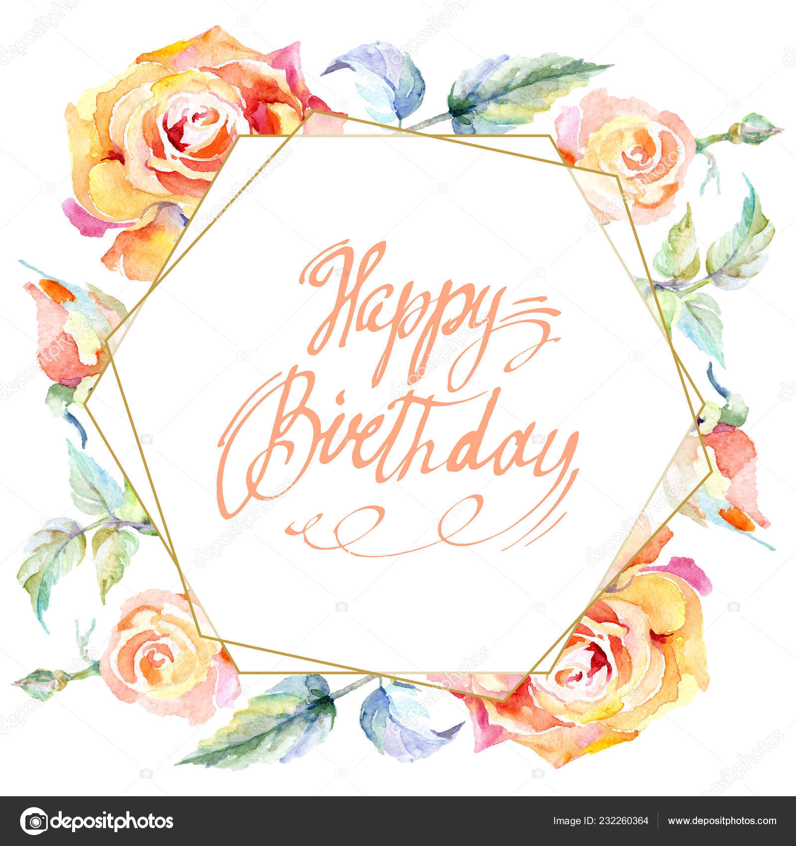 Happy Birthday Orange Roses