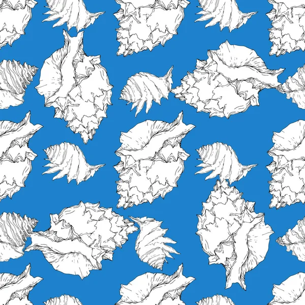 ᐈ Sea shell patterns stock vectors, Royalty Free seashell pattern ...