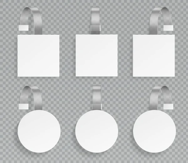 ᐈ Square wobbler mockup stock vectors, Royalty Free square shelf ...