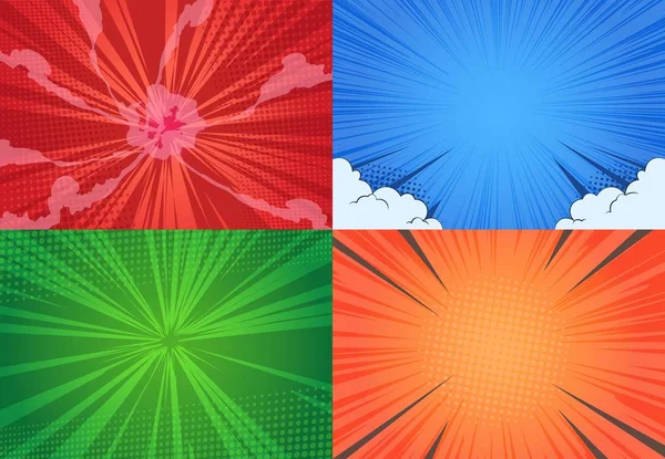 Comic book motion effect. Black pop art rays on transparent background ...