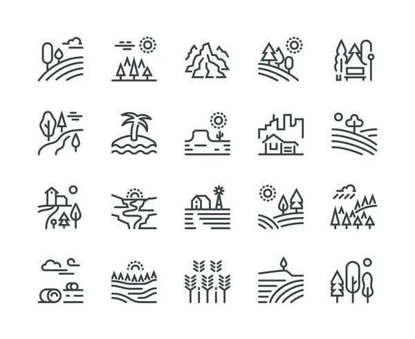 Pictograms landscape Vector Art Stock Images | Depositphotos