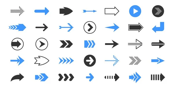 Arrows line icons. Direction signs for web page and application UI, simple modern arrows and app ...