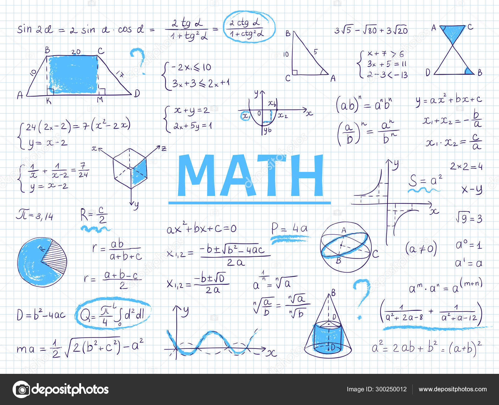 Algebra Math Equations Formulas