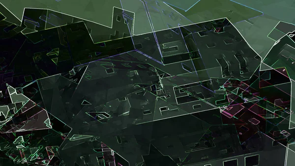 Abstract geometric city urban design futuristic concept digital ...