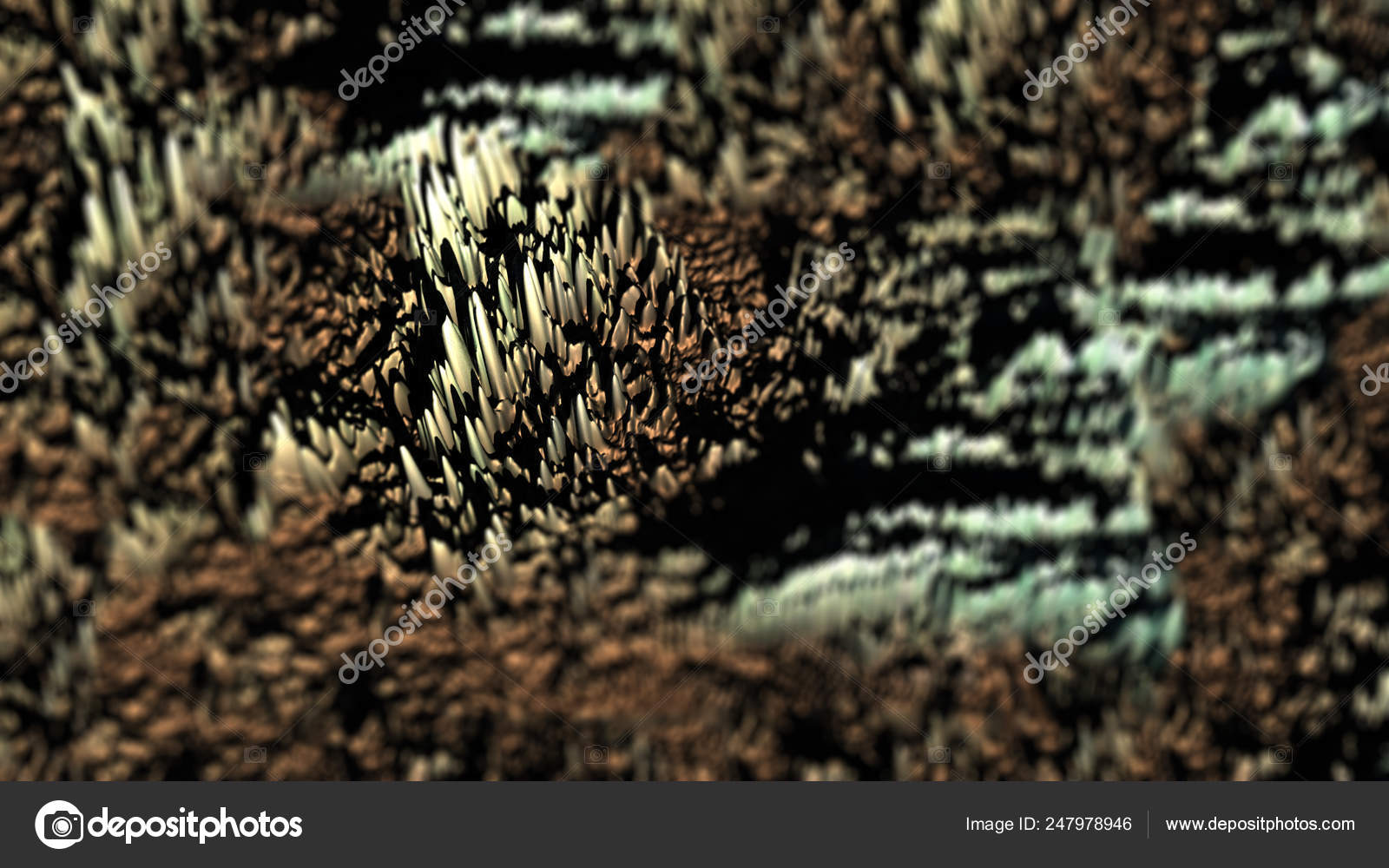 Abstract Alien Background Structures Forms Digital Art Stock Photo by ...