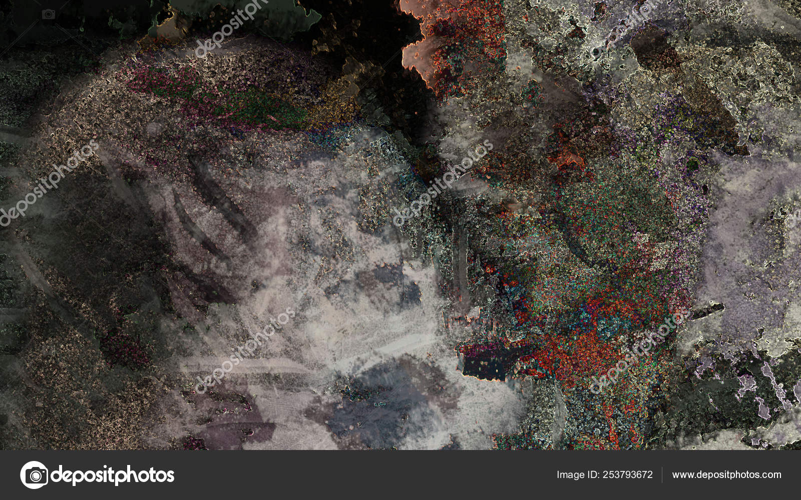 Illustration Terrain Abstract Texture Background Digital Art Stock ...