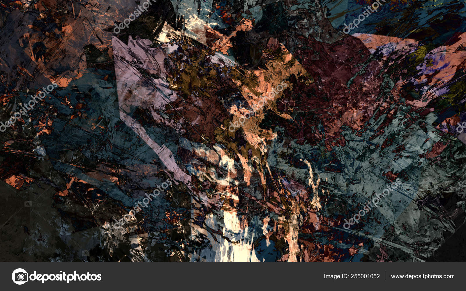 Illustration Colorful Terrain Abstract Texture Background Digital Art ...