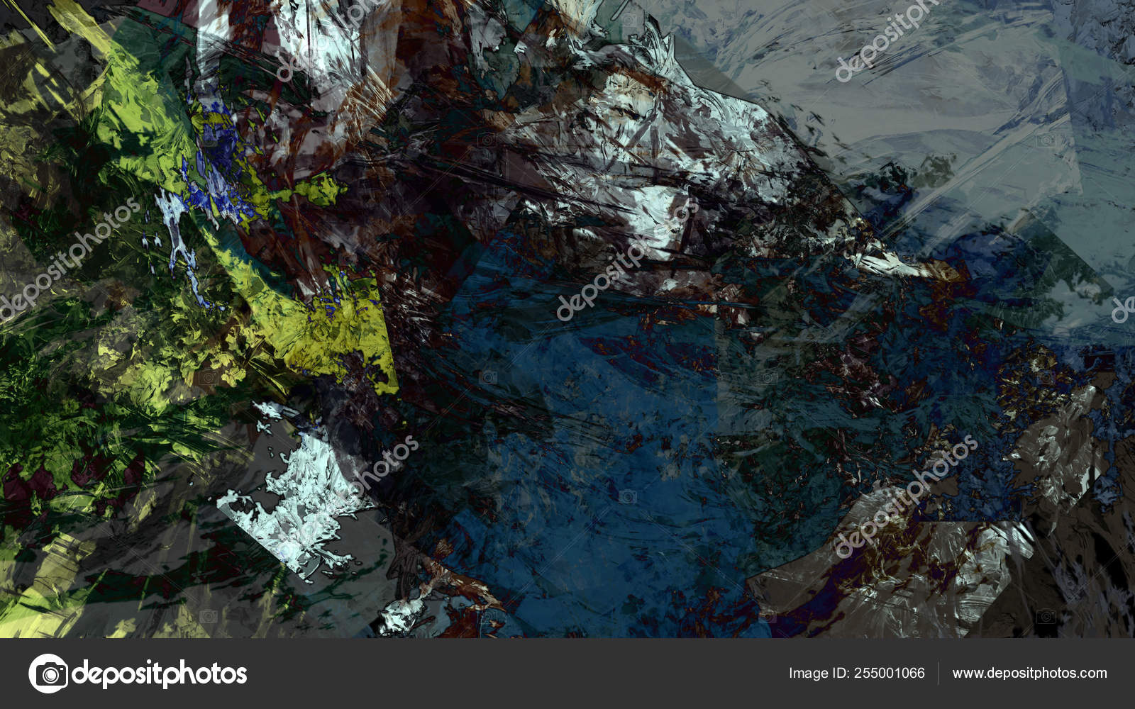 Illustration Colorful Terrain Abstract Texture Background Digital Art ...