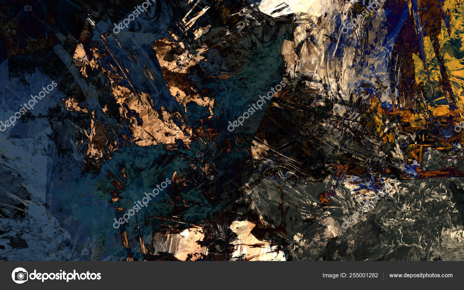 Colorful Terrain Abstract Background Digital Art Stock Photo by ...