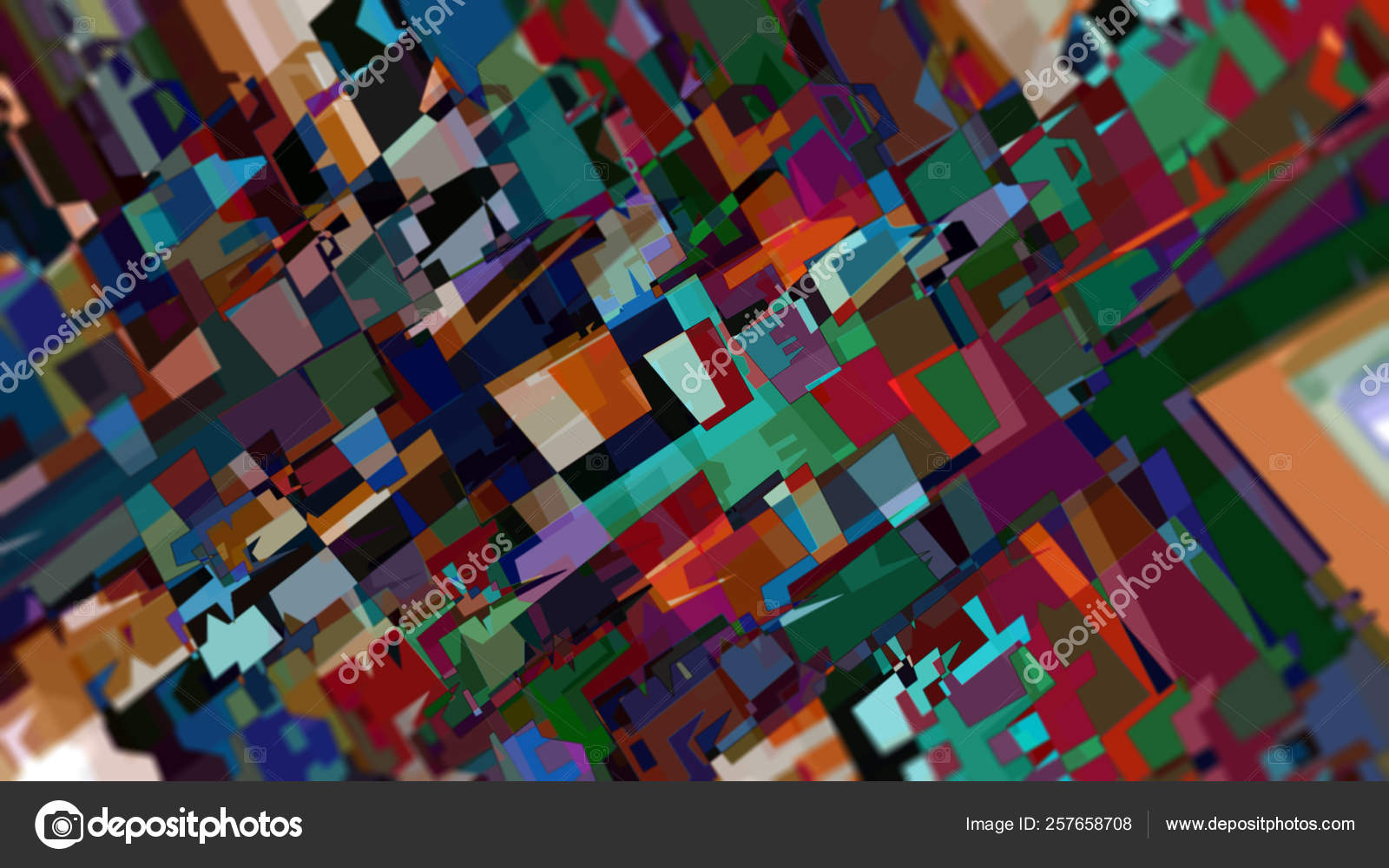 Colorful Abstract Terrain Background Digital Art Stock Photo by ...