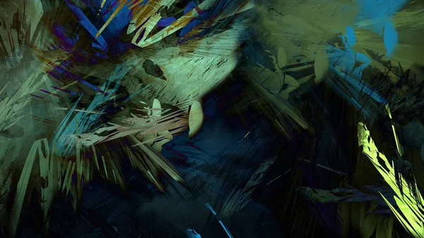 Abstract modern art nature geologic rock mountain painting illustration ...