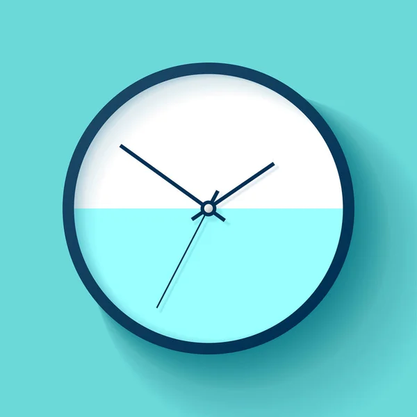 Simple Wall Clock Realistic Style Minimalistic Timer Light Background ...
