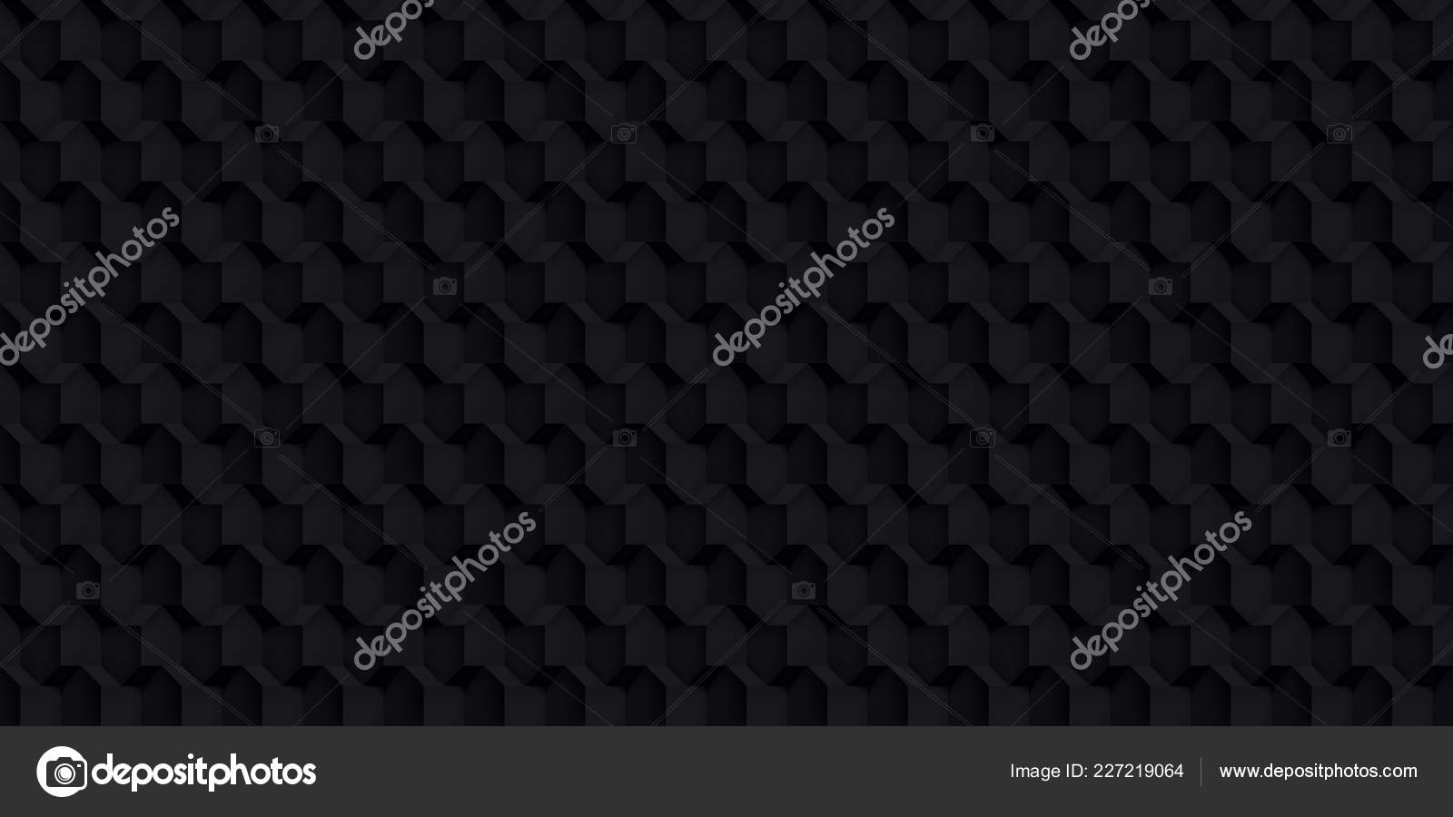 Volume Realistic Vector Cubes Texture Black Geometric Seamless Pattern ...