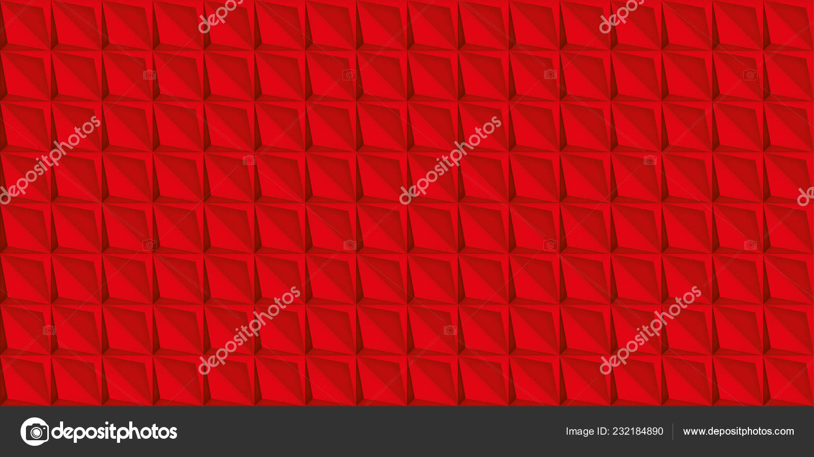 Volume Realistic Red Texture Geometric Seamless Tiles Pattern Vector ...